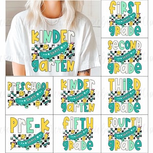 Back to School for Boys Bundle PNG, Kindergarten, Pre K PNG, First Day ...