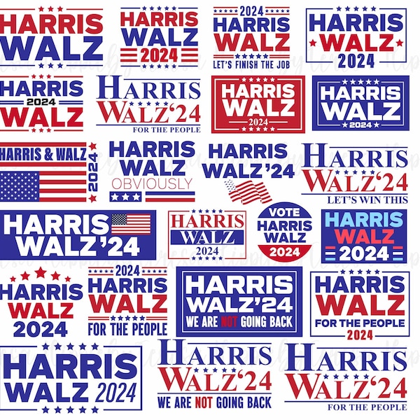 Printable Harris Walz Signs - Etsy