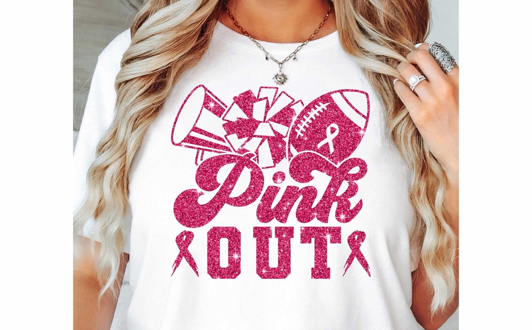Pink Out SVG & PNG, Football Pink Out Svg, in October We Wear Pink ...