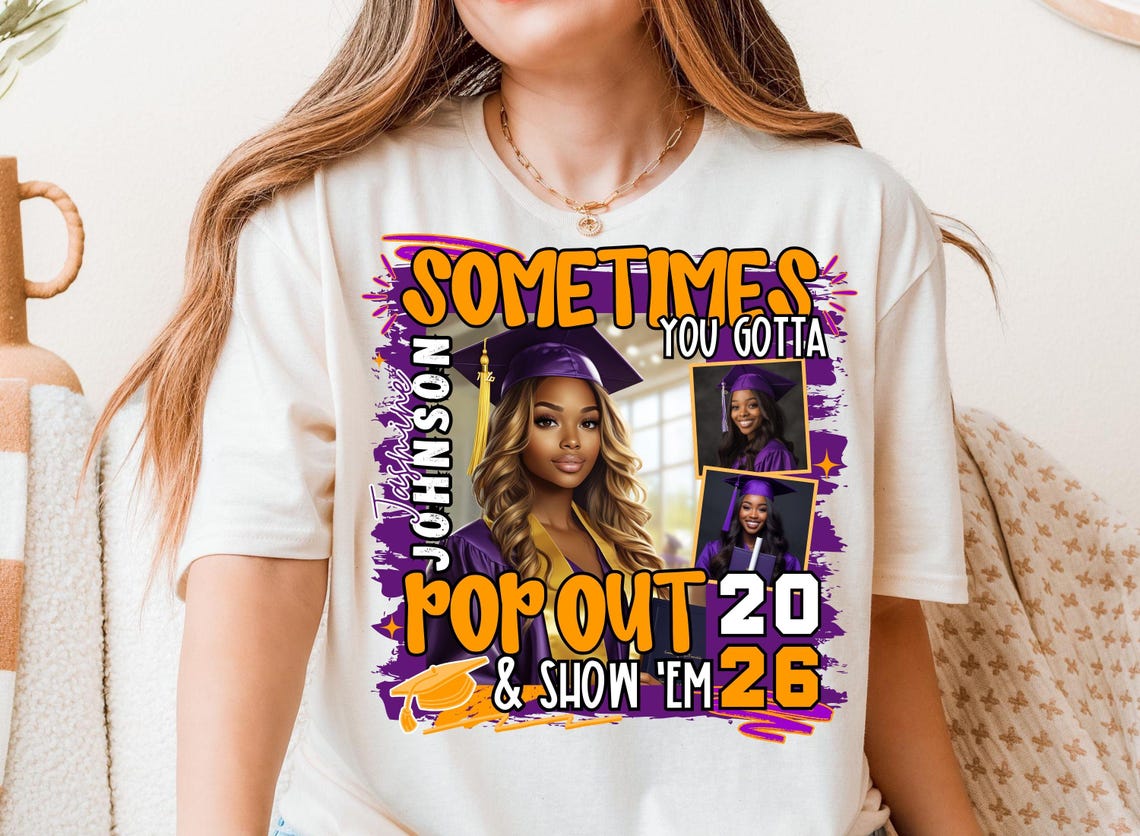 Graduation Insert Photo Editable Canva Template, Pop Out and Show Em ...