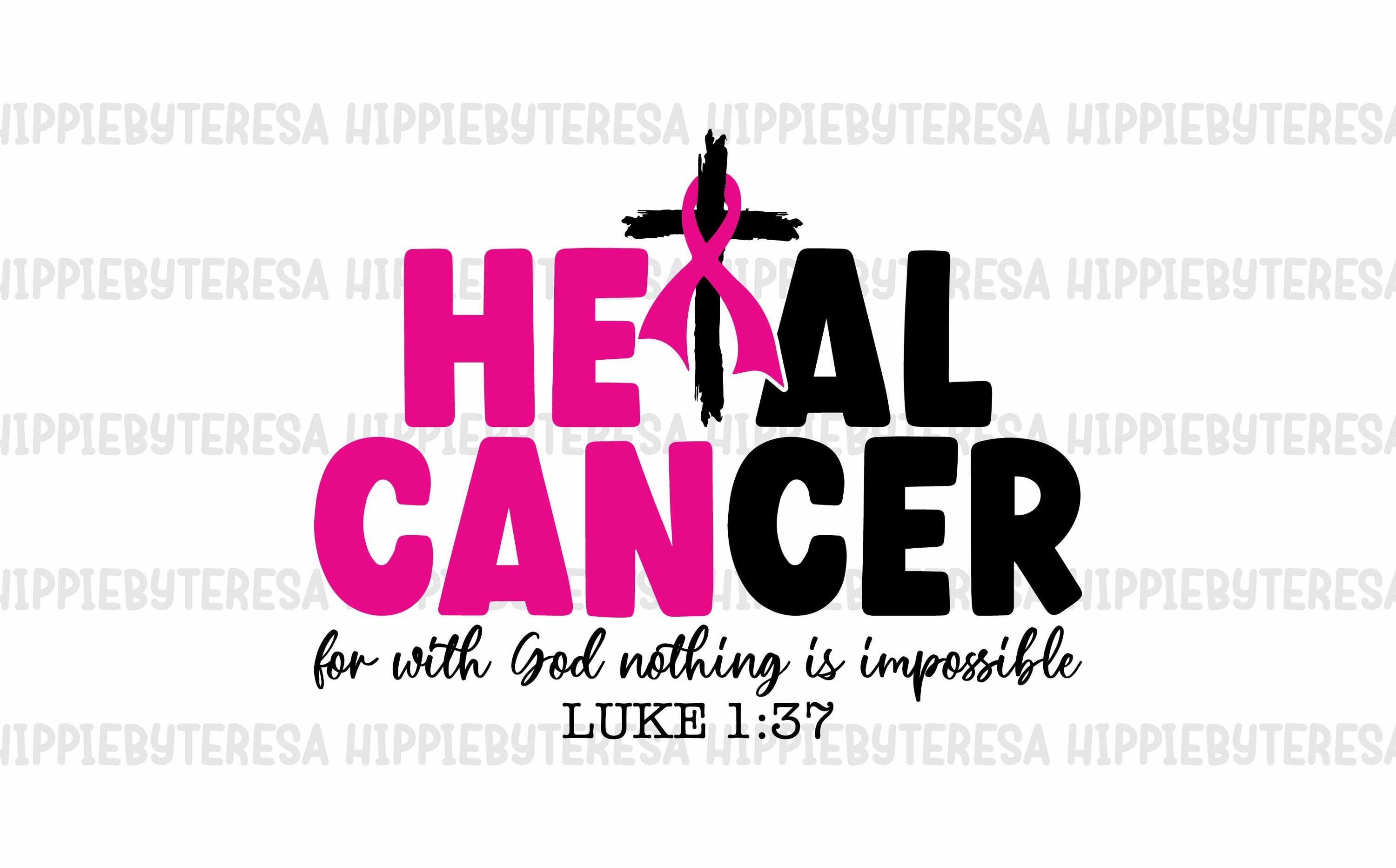 Heal Cancer SVG, Breast Cancer Awareness Month SVG PNG Shirt Design ...