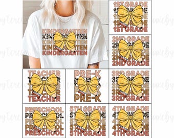 Teacher Coquette Png, Teacher Pencil Coquette Png, Bow Png, Teach Love ...