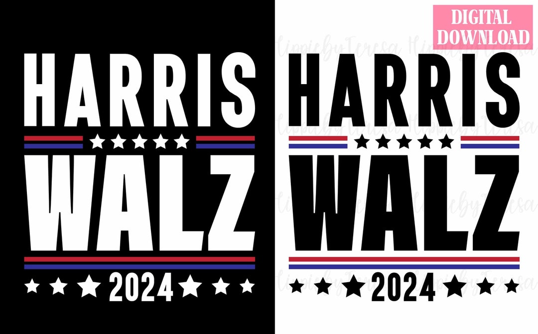 Harris Walz 2024 SVG PNG, Kamala Png, Kamala Svg, Kamala Harris for ...