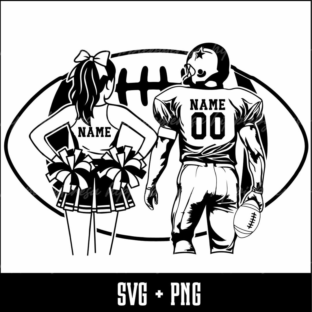 Cheerleader Svg | Football Player Svg | Football Team Svg | Cheer Dance ...