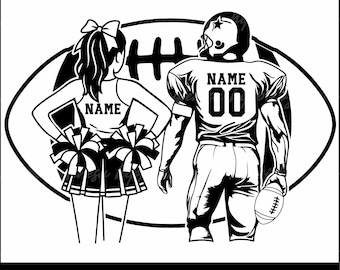 Cheerleader Svg | Football Player Svg | Football Team Svg | Cheer Dance ...