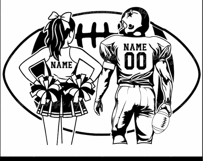 Cheerleader Svg | Football Player Svg | Football Team Svg | Cheer Dance ...