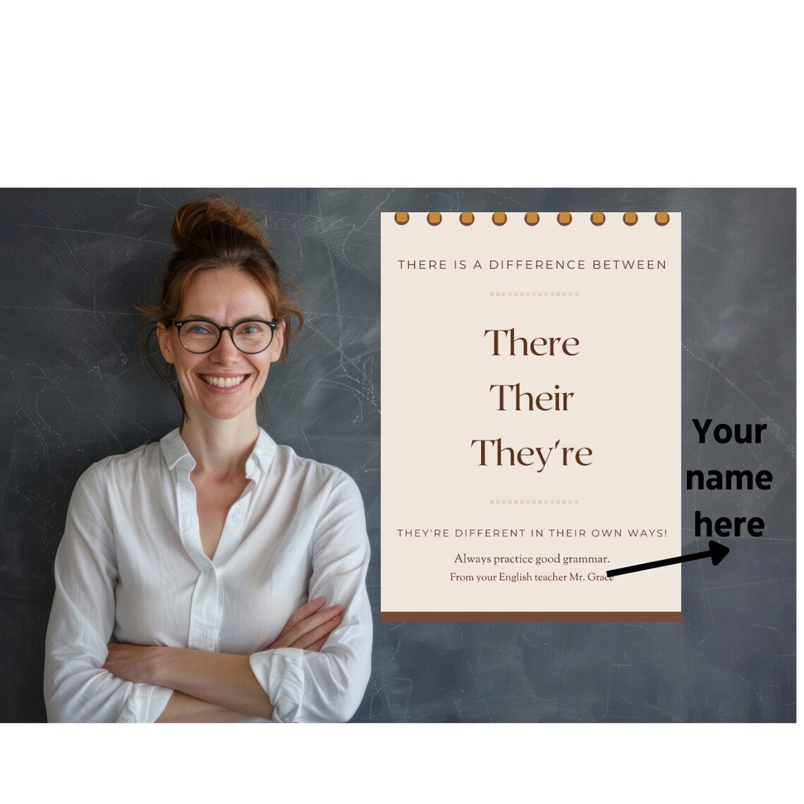 There, Their, They're Difference English Grammar for Homeschool ...