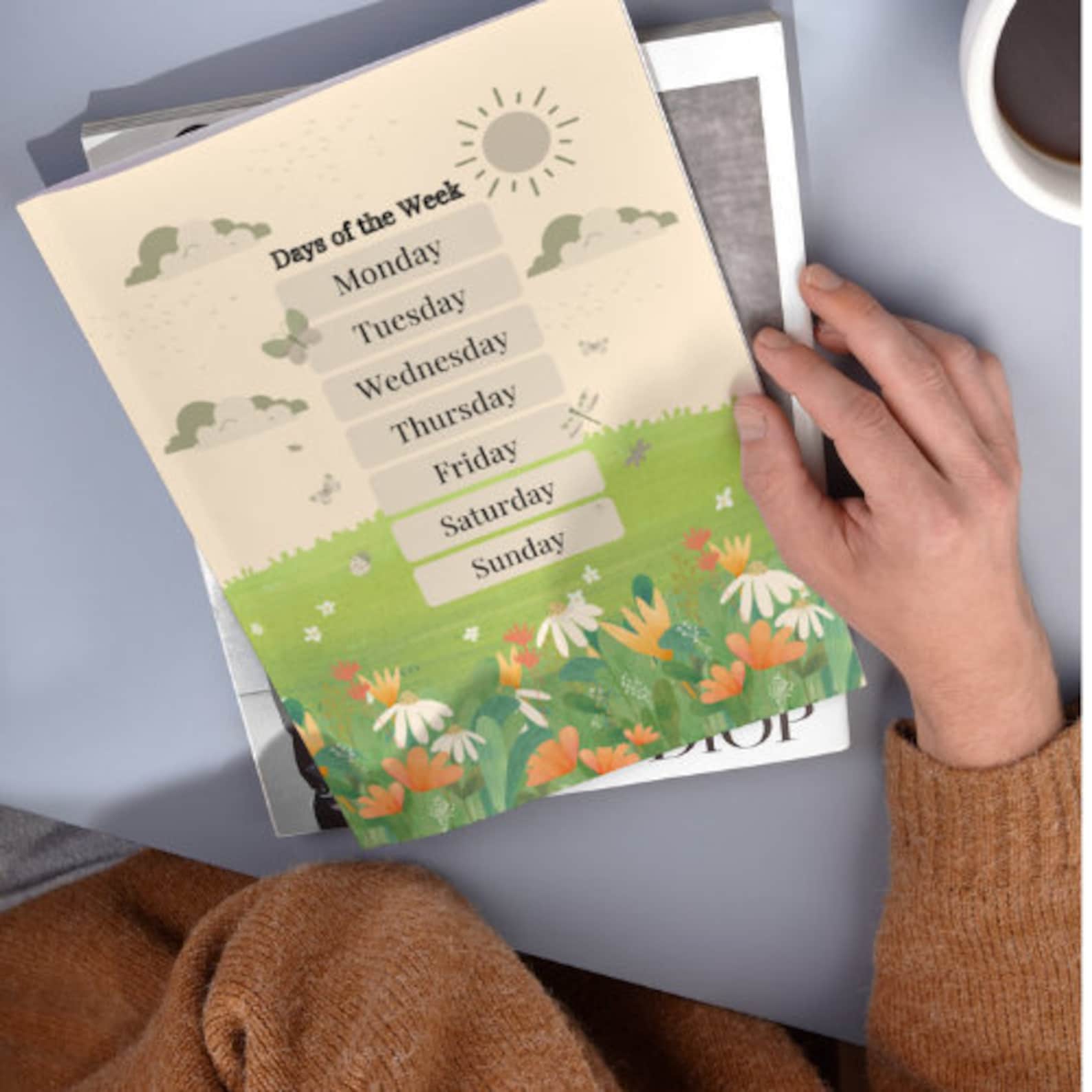 Days of the Week Printable Educational Posters Montessori Education ...