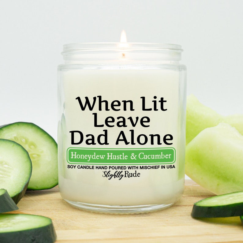 When Lit, Leave Dad Alone- Funny Candle for Dad, Father's Day Gift ...