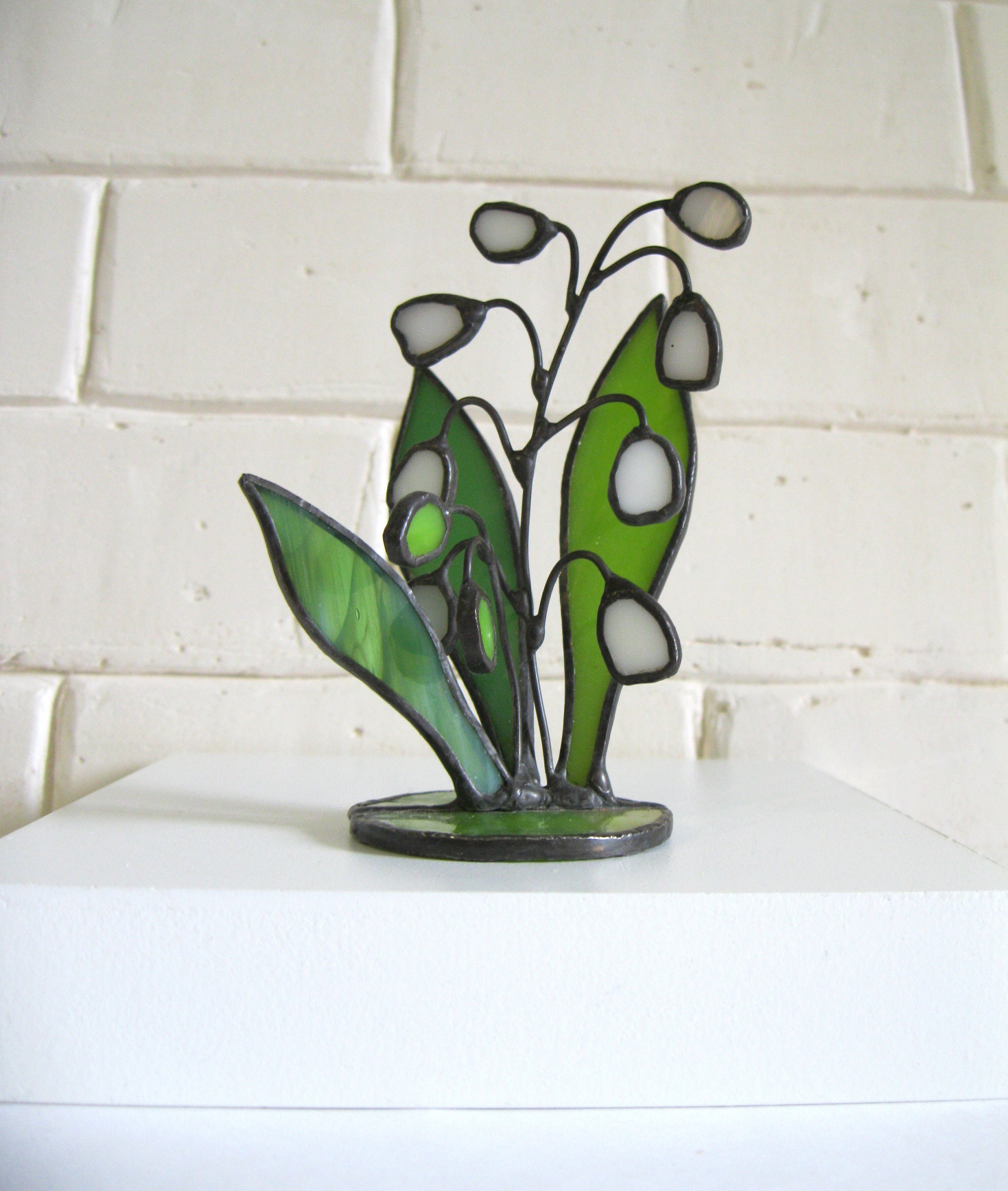 Stained Glass Lily of the Valley 3d, Sun Catcher, Stained Glass Flower ...