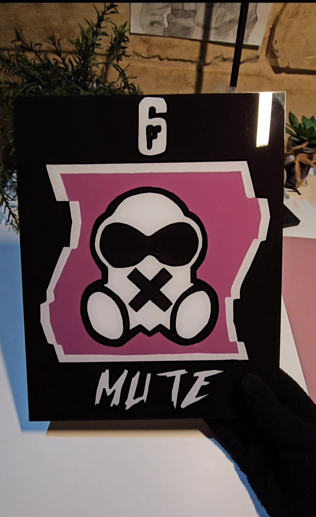 Rainbow Six Siege Mute Glass Painting - Etsy