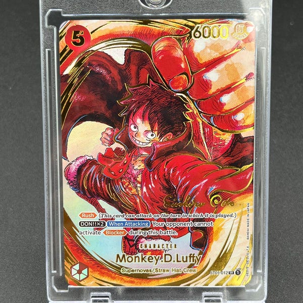 Oda Signed Luffy Card - Etsy