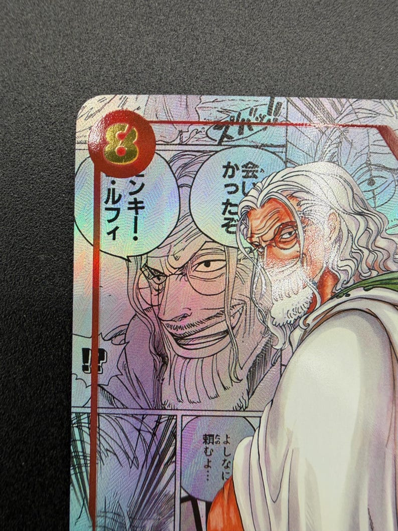 One Piece Card Silvers Rayleigh OP08/118 SEC Manga Alt Art Japanese ...