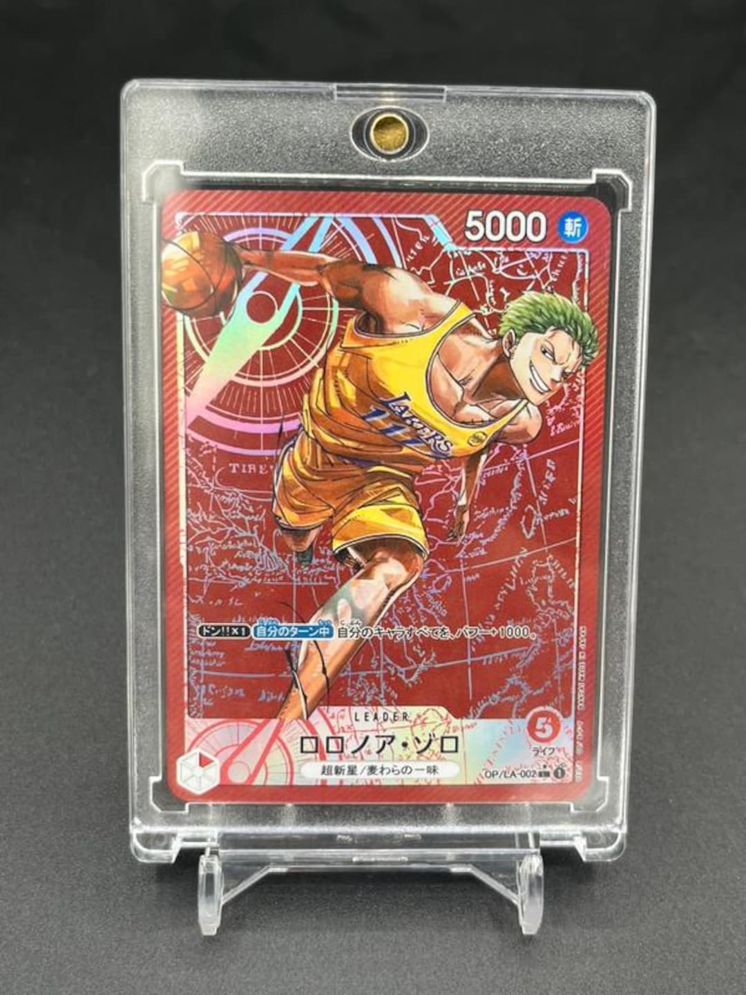 One Piece X Lakers Roronoa Zoro Custom Card Japanese Anime Card ACG - Etsy