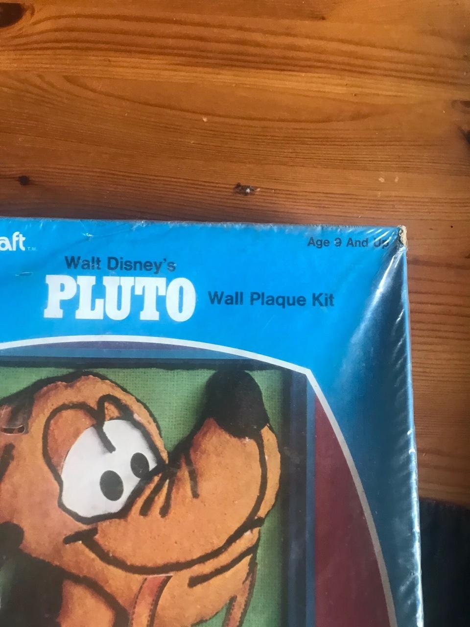 Vintage Disney Pluto DIY Plaque Kit Ages 9 Plus - Etsy