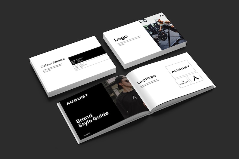 Custom Brand Style Guide: Logo Design, Business Branding Kit - Etsy