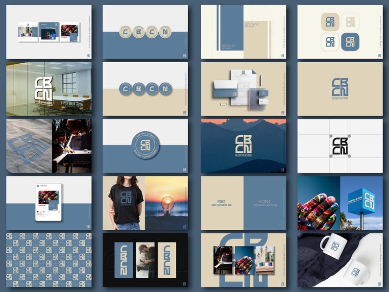 Custom Brand Style Guide: Logo Design, Business Branding Kit - Etsy