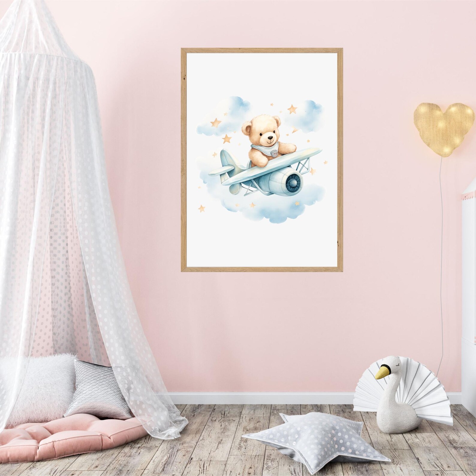 Teddy Bear Nursery, Classroom Decor, Nursery Print, Unique Newborn Gift ...