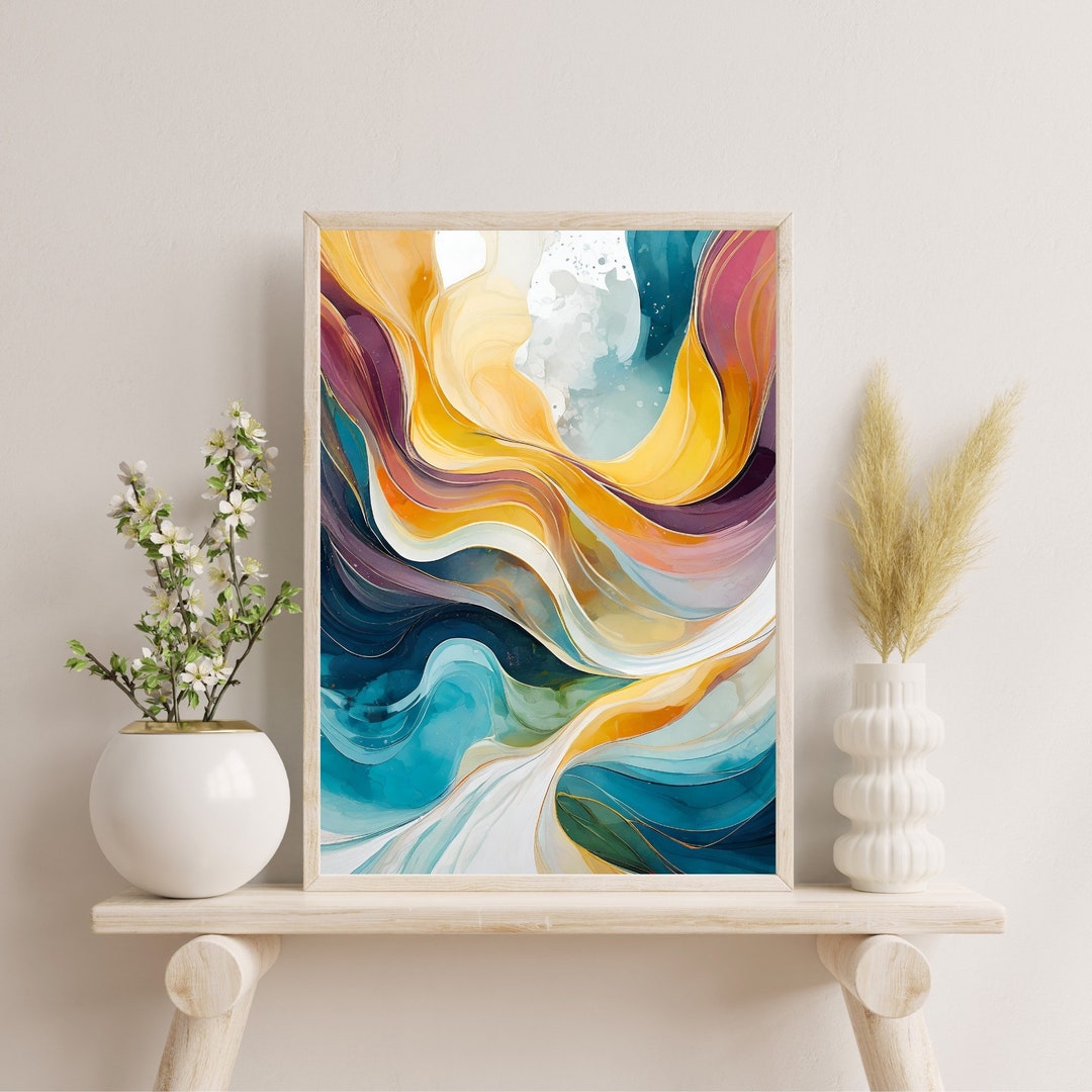 Artistic Prints, Modern Artwork, Vibrant Colors, Ai Picture, Midjourney ...