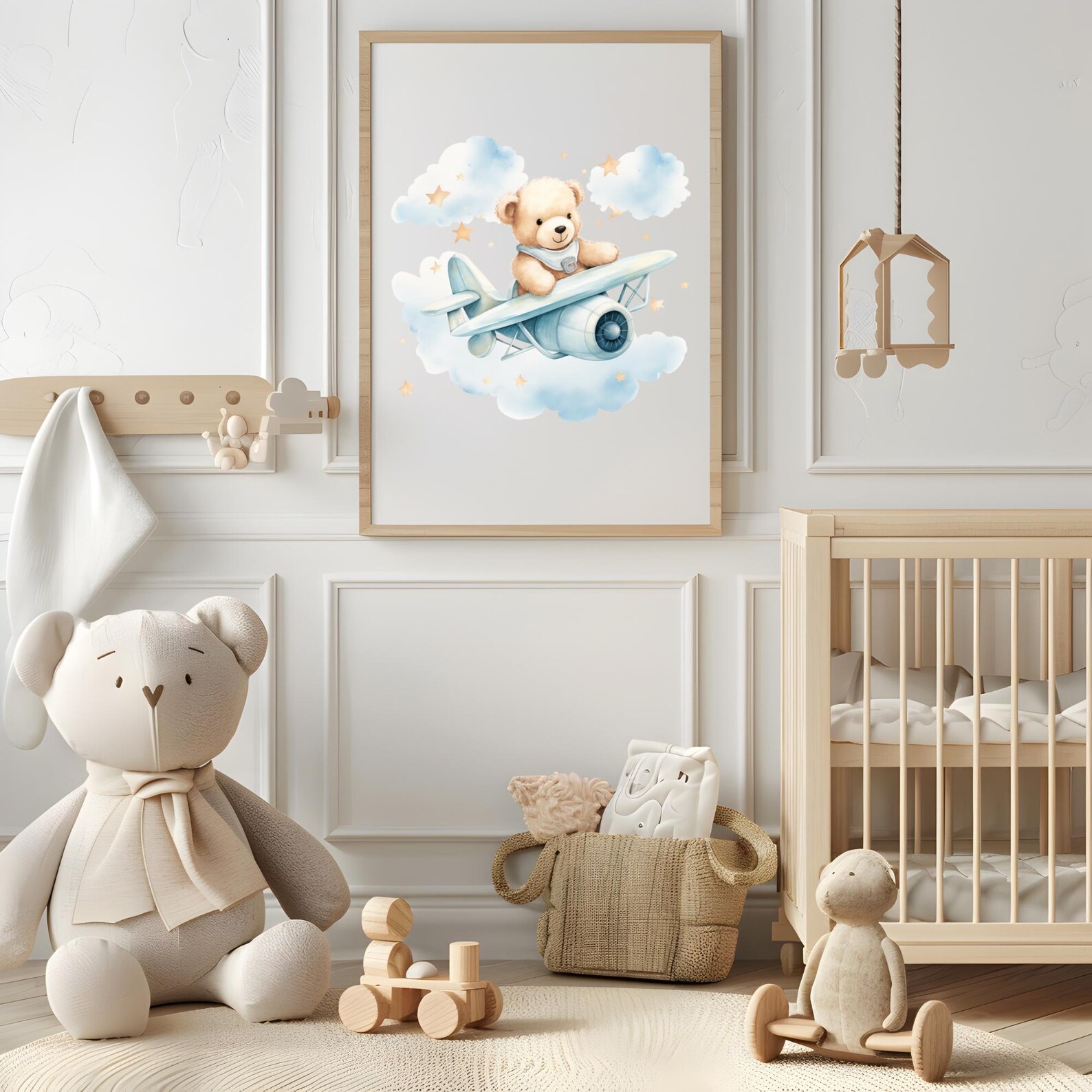 Teddy Bear Nursery, Classroom Decor, Nursery Print, Unique Newborn Gift ...