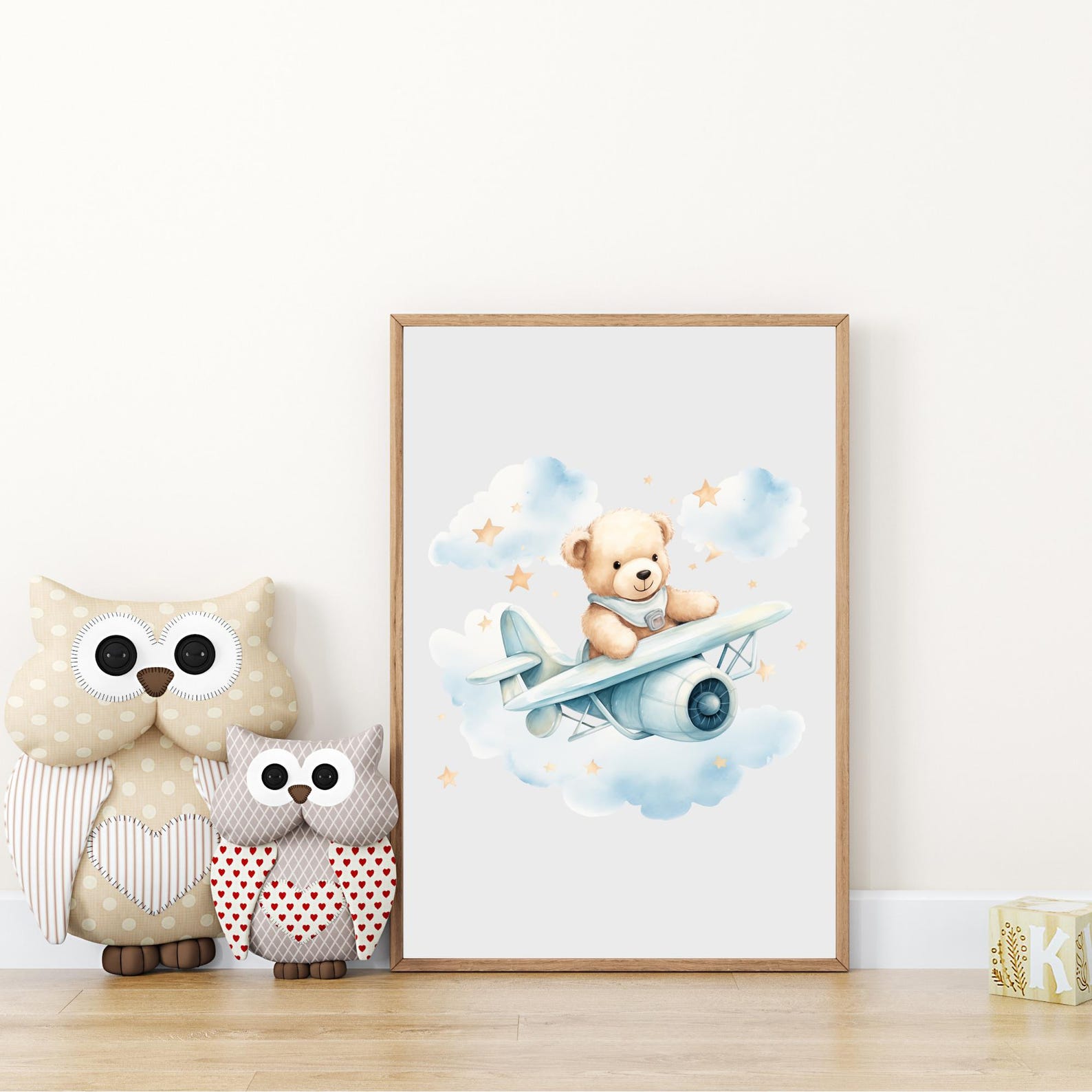 Teddy Bear Nursery, Classroom Decor, Nursery Print, Unique Newborn Gift ...