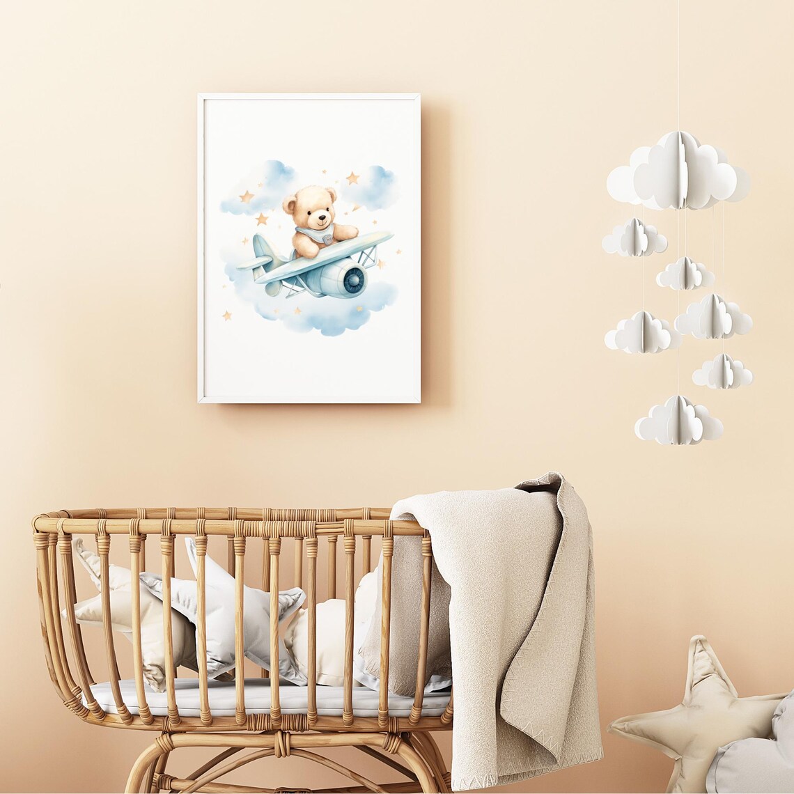 Teddy Bear Nursery, Classroom Decor, Nursery Print, Unique Newborn Gift ...