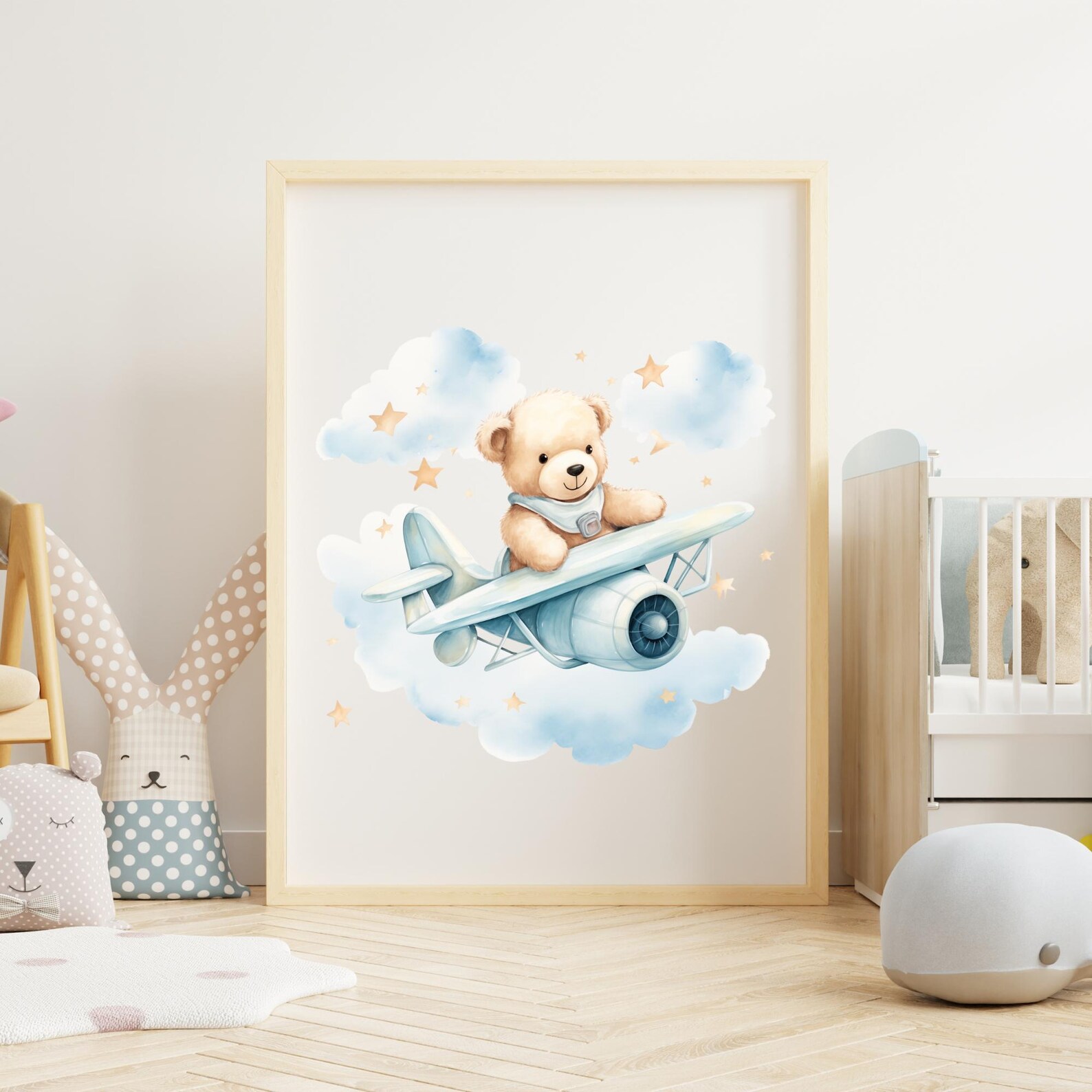 Teddy Bear Nursery, Classroom Decor, Nursery Print, Unique Newborn Gift ...