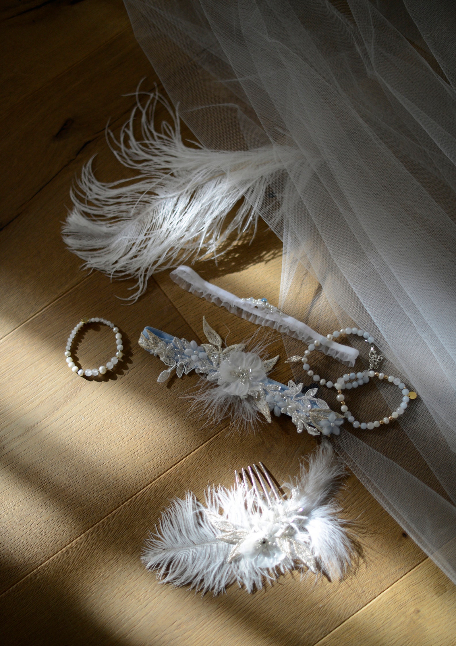 Set of Personalised Wedding Garters,bridal Accessories, Wedding Gift ...