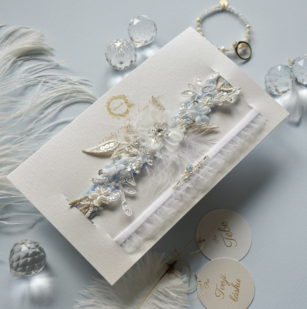 Set of Personalised Wedding Garters,bridal Accessories, Wedding Gift ...