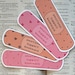 Emotional Support Bookmark: Pink Bow Laminated Cardstock - Etsy