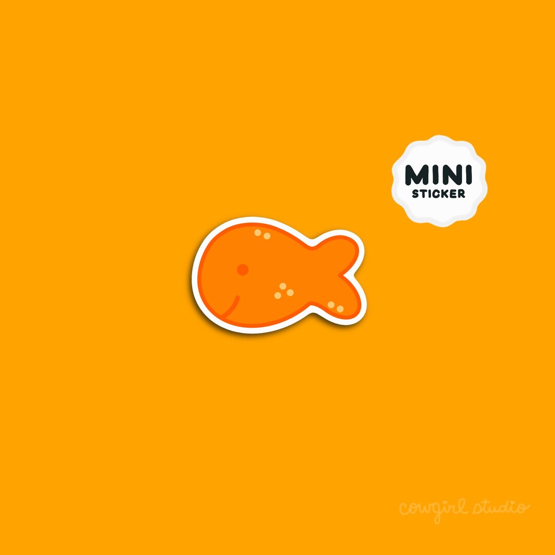 Mini Goldfish Sticker | Cheesy Snack Cracker | Classic Snacks | A13 - Etsy