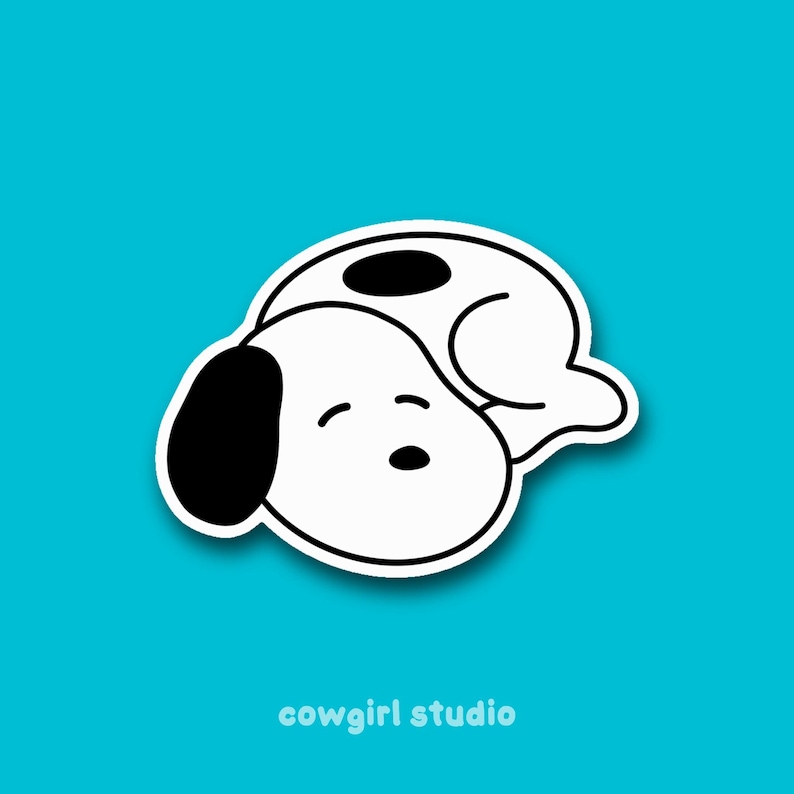 Peanuts Baby Snoopy Sticker Sleepy Snoopy Stickers - Etsy