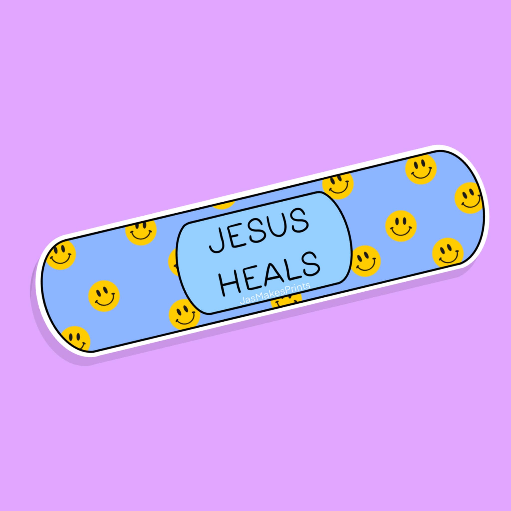 Jesus Heals Sticker Bandaid Stickers 14ct 2.5in Stickers Bible ...