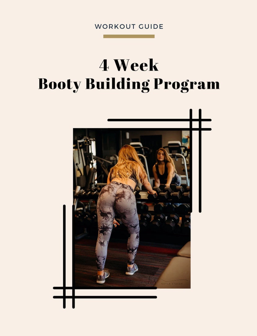 GLUTE & BOOTY Building Guide 4 Weeks| Glute Workout | Glute Guide| Booty Guide| Booty Workout ...