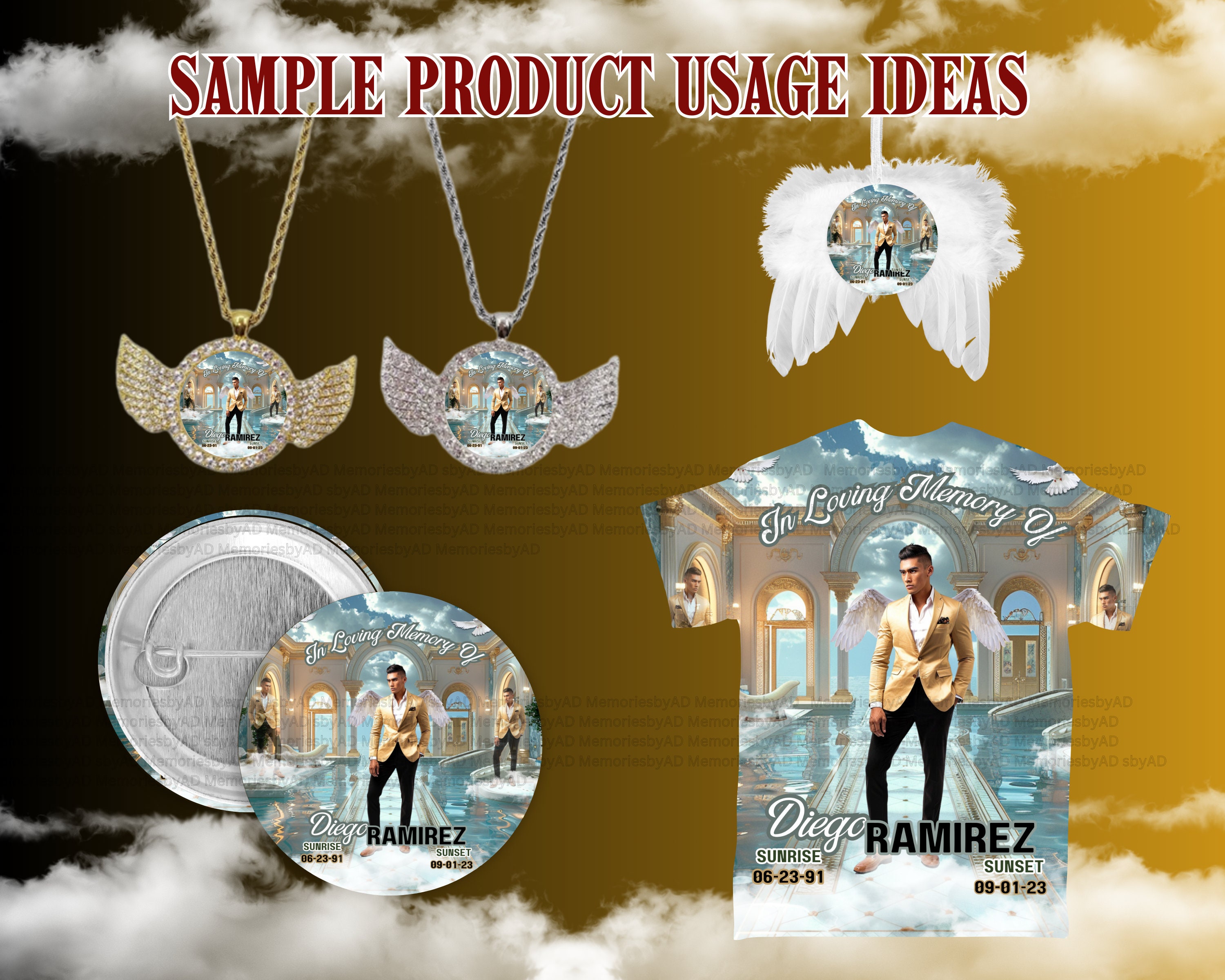 Swimming Pool Runway Memorial Template, Digital Memorial Poolside ...