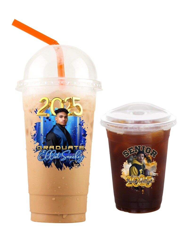 16 Graduation Styrofoam Cup Template Bundle, 16 Editable Canva ...