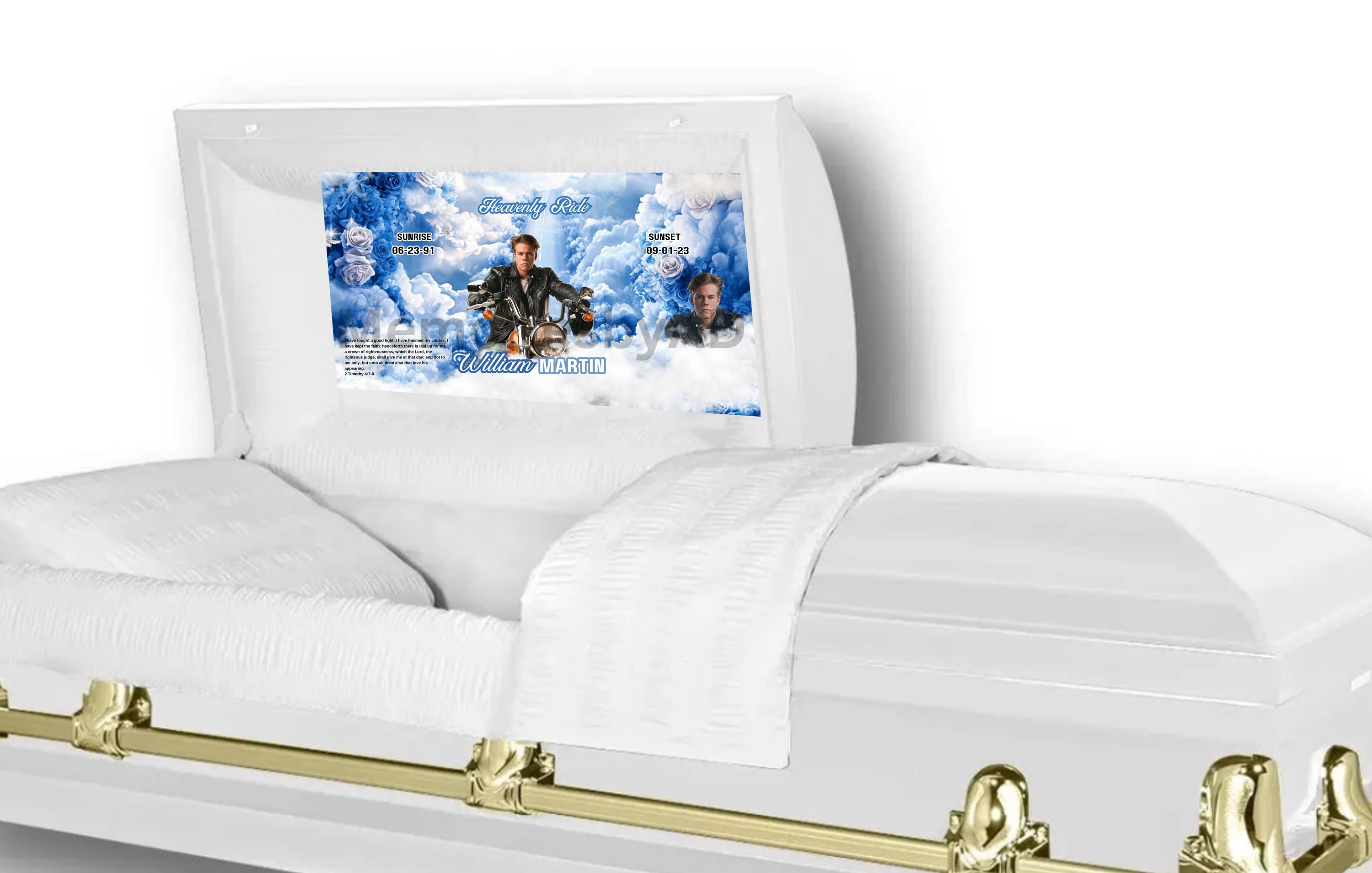 Open Road Canva Digital File, Memorial Casket Insert, Memorial Casket ...