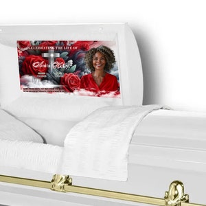 Red Roses Casket Insert, Casket Panel Design Template, Memorial Casket ...