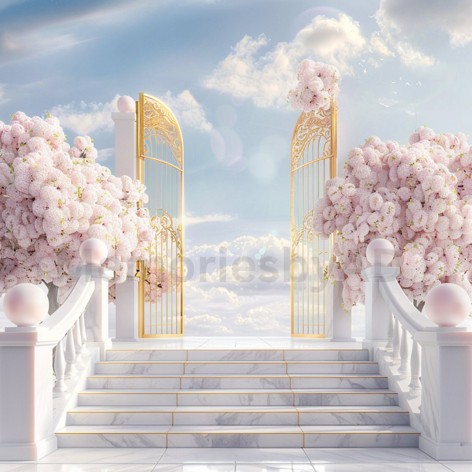 Pink Memorial Balloon Background, Memorial PNG, Rest in Peace Template ...