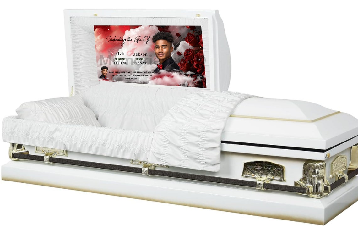 Digital Casket Panel Design Template, Memorial Casket Panel Template ...