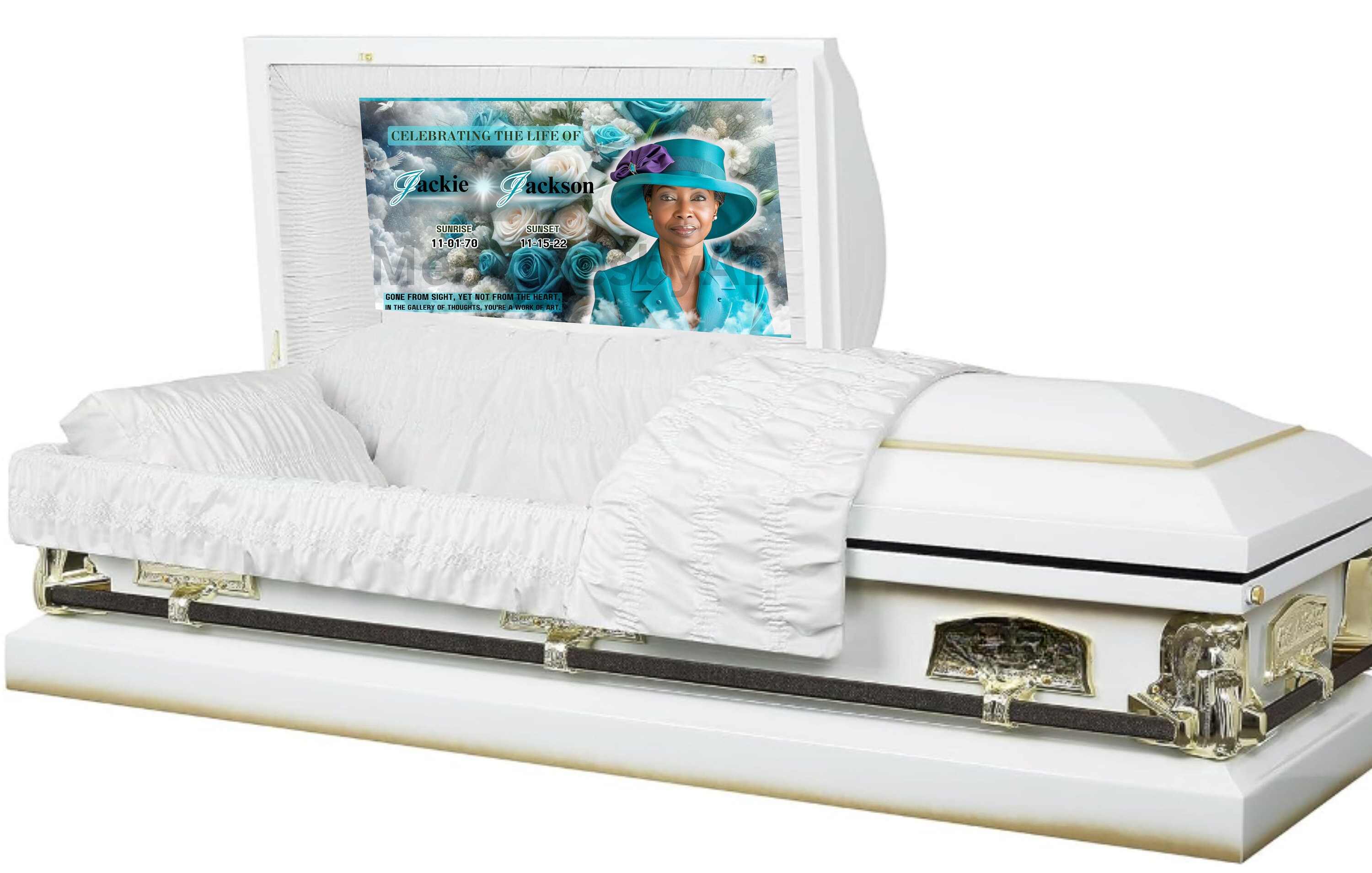 Casket Panel Design Template, Memorial Casket Panel Template, Canva RIP ...
