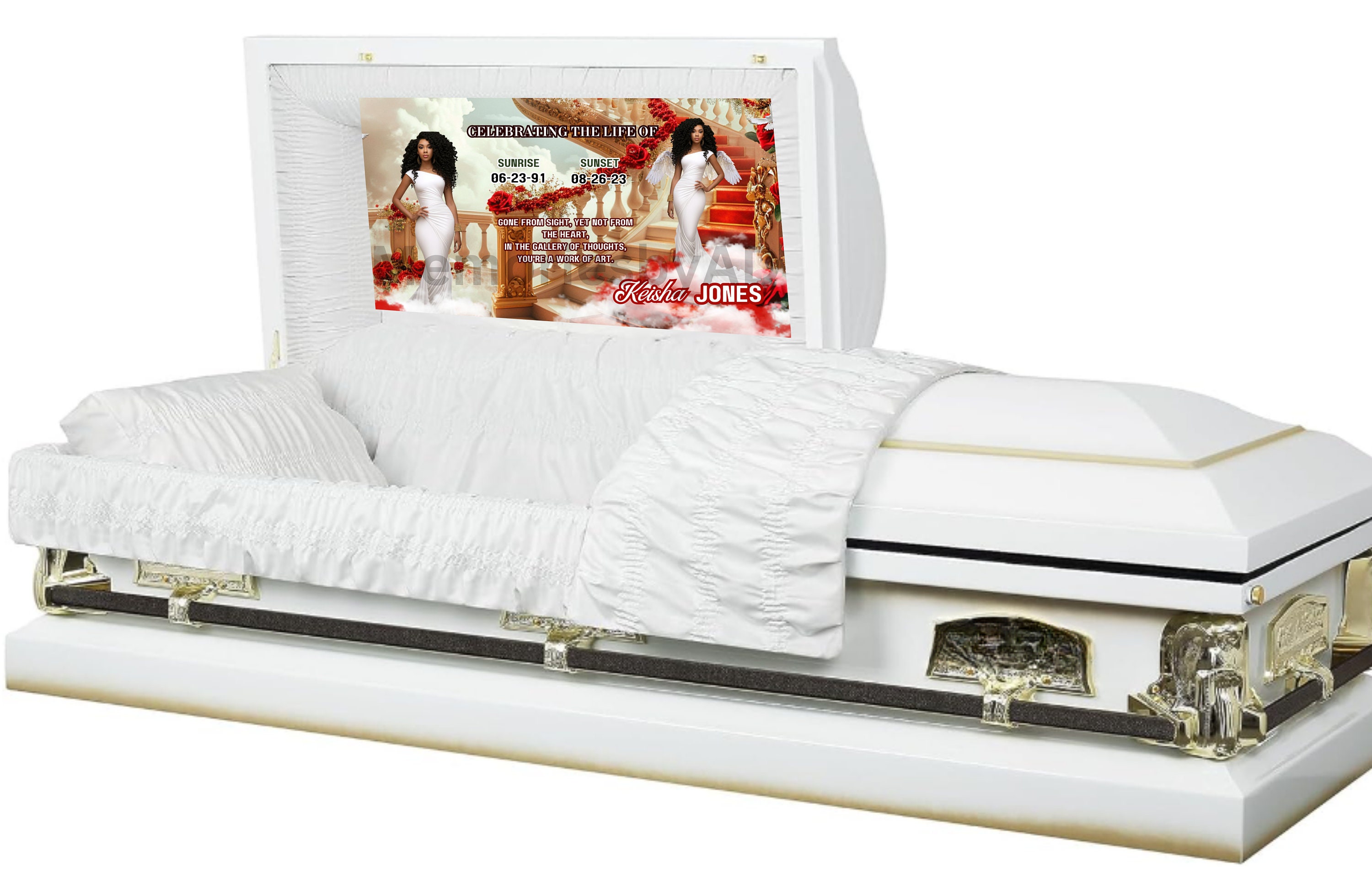 Memorial Casket Panel Template, Digital Casket Panel Design Template ...