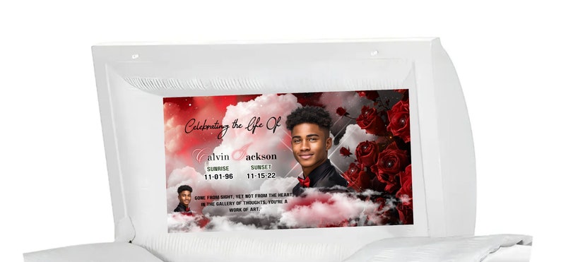 Digital Casket Panel Design Template, Memorial Casket Panel Template ...