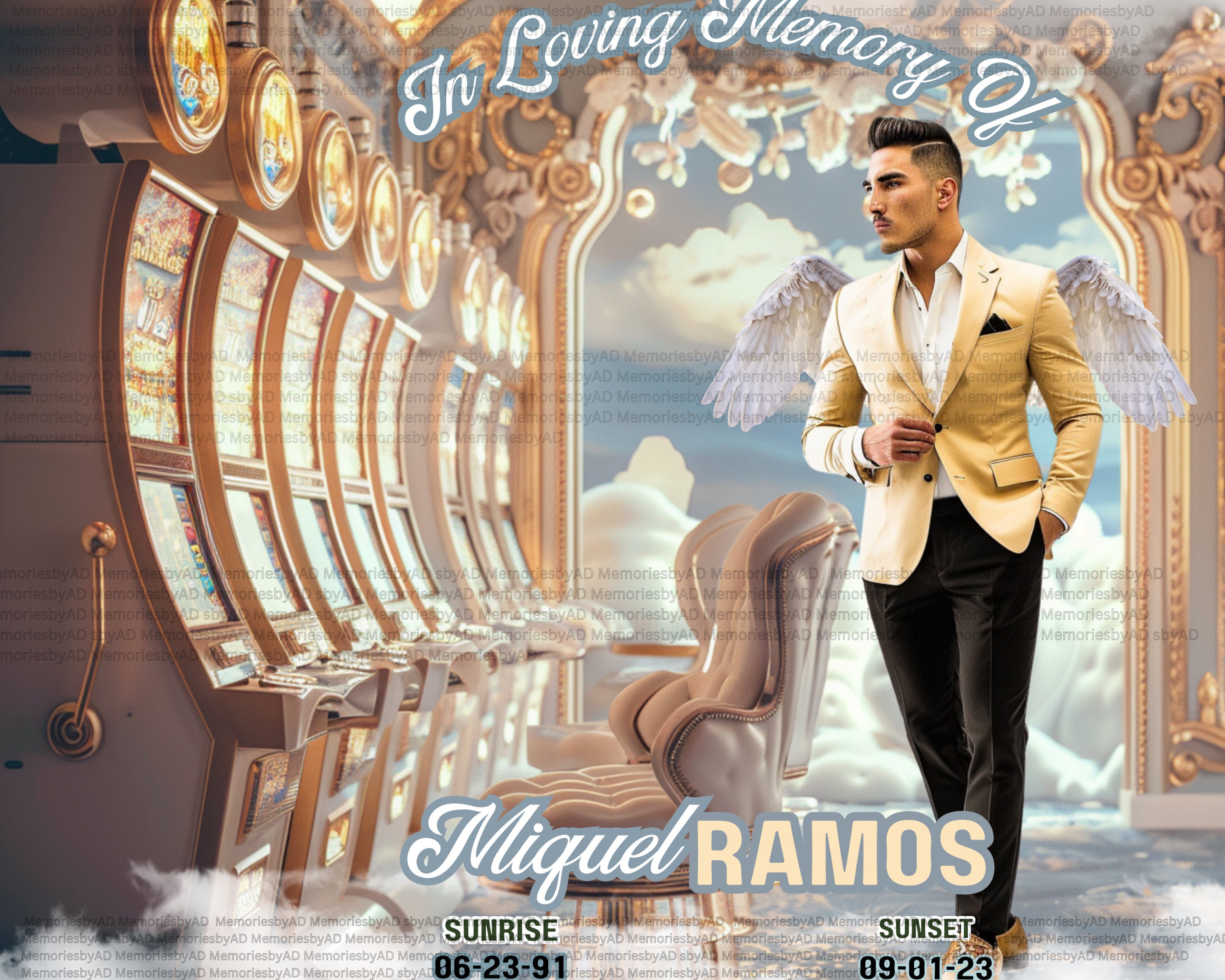 Memorial Casino PNG, in Loving Memory, Digital Memorial Download, RIP ...