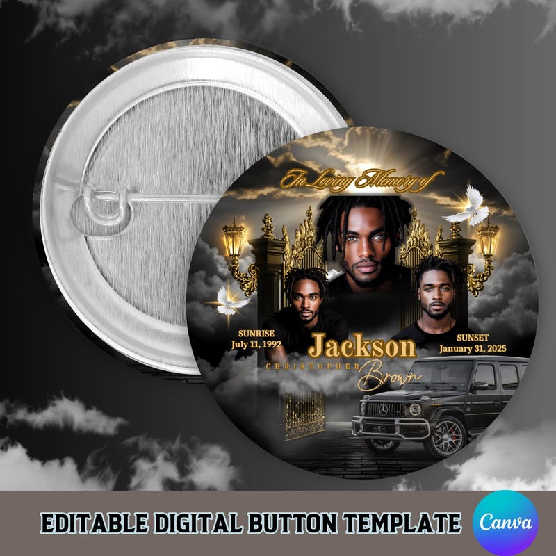 Gold Button - Etsy