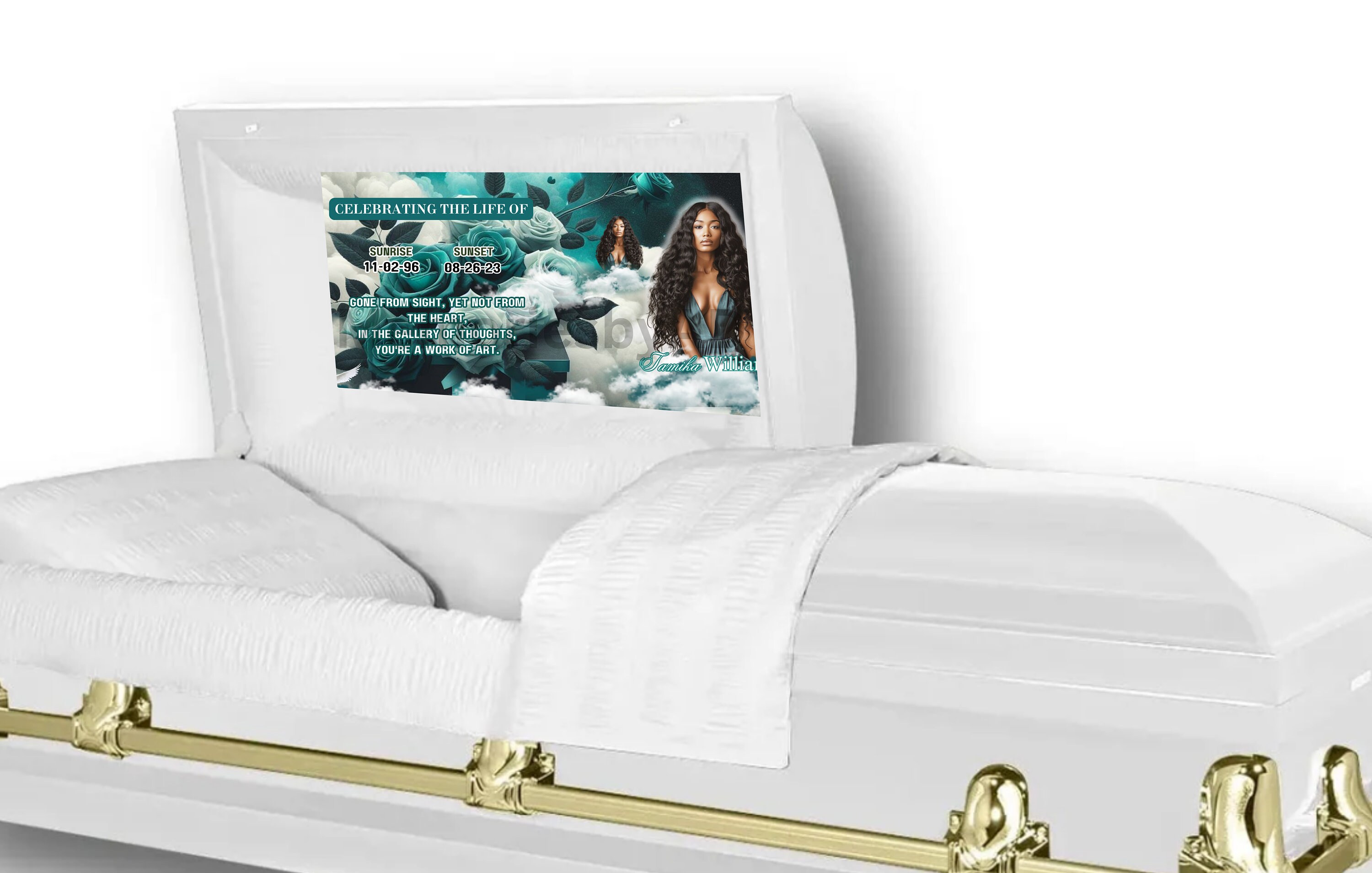 Memorial Casket Panel Template, Digital Casket Panel Design Template ...
