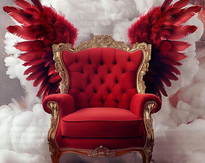 Blue and Gold Memorial Chair Template, Blue and White Background ...