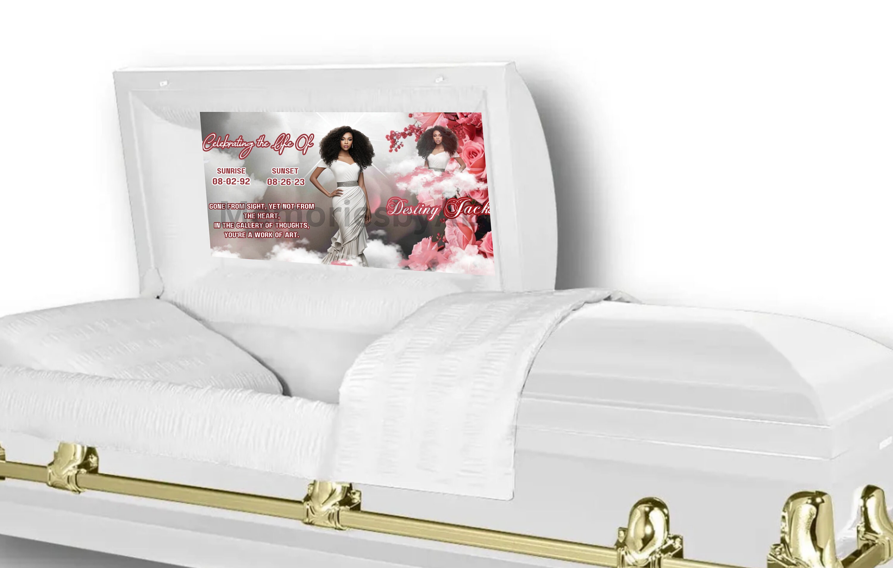 Memorial Casket Panel Template, Digital Casket Panel Design Template ...