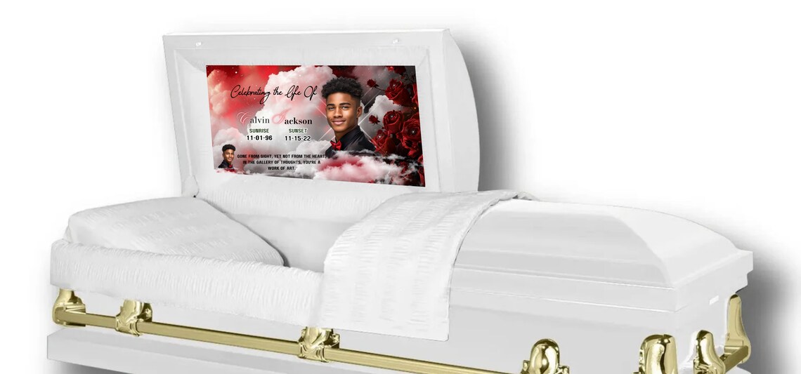 Digital Casket Panel Design Template, Memorial Casket Panel Template ...