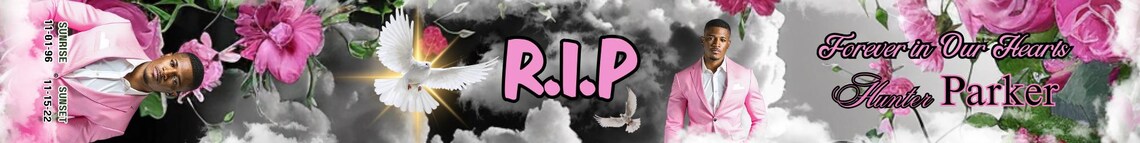 Pink Memorial Ribbon Template, Memorial Ribbon Template, Digital ...